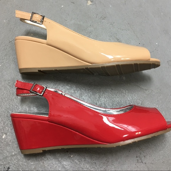 Shoes | Wide Width Open Toe Wedge Sandal | Poshmark